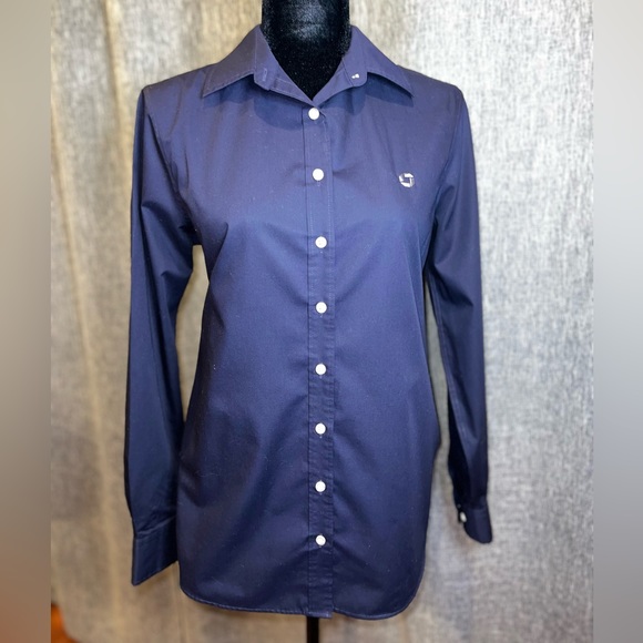 Lands' End | Sweaters | Chase Bank Dark Navy Blue Uniform Long Sleeve ...